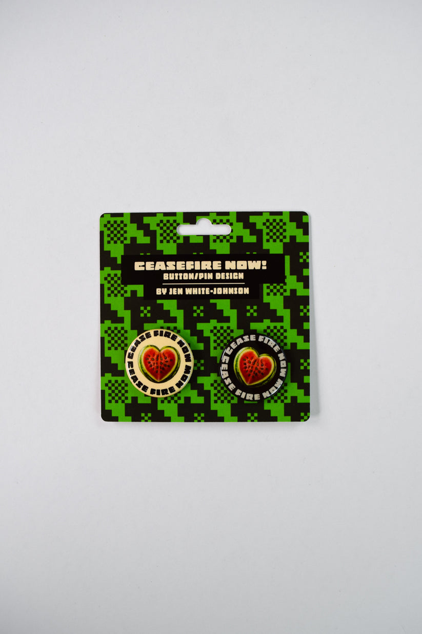 Ceasefire Now! Button Set - Philadelphia Printworks